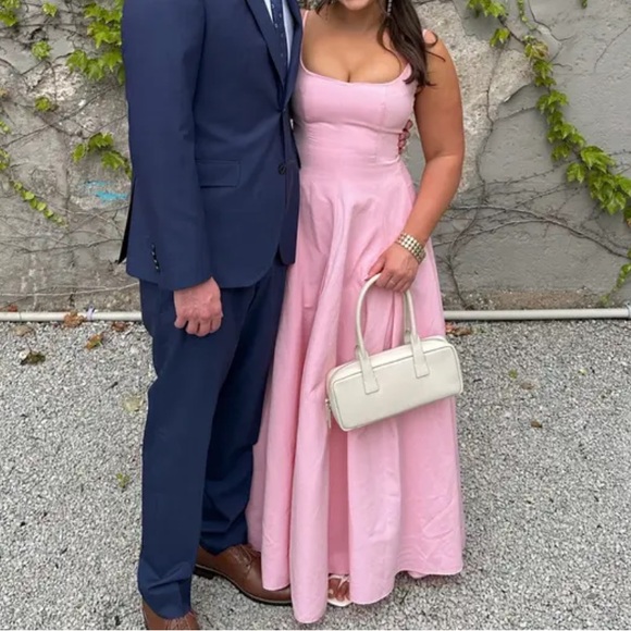 STAUD | Dresses | Staud Joy Gown Maxi Dress In Pink | Poshmark
